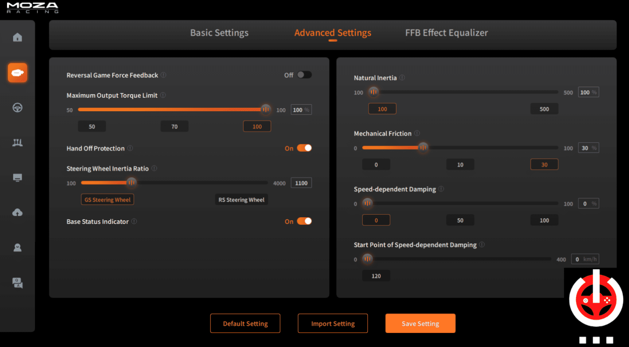 Moza Pit House : trouver le FFB que vous voulez sur base Moza