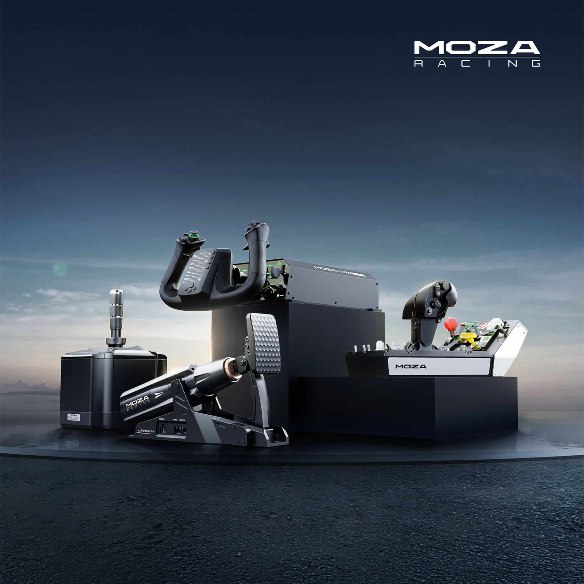 Moza sort ses pédales actives et un shifter actif